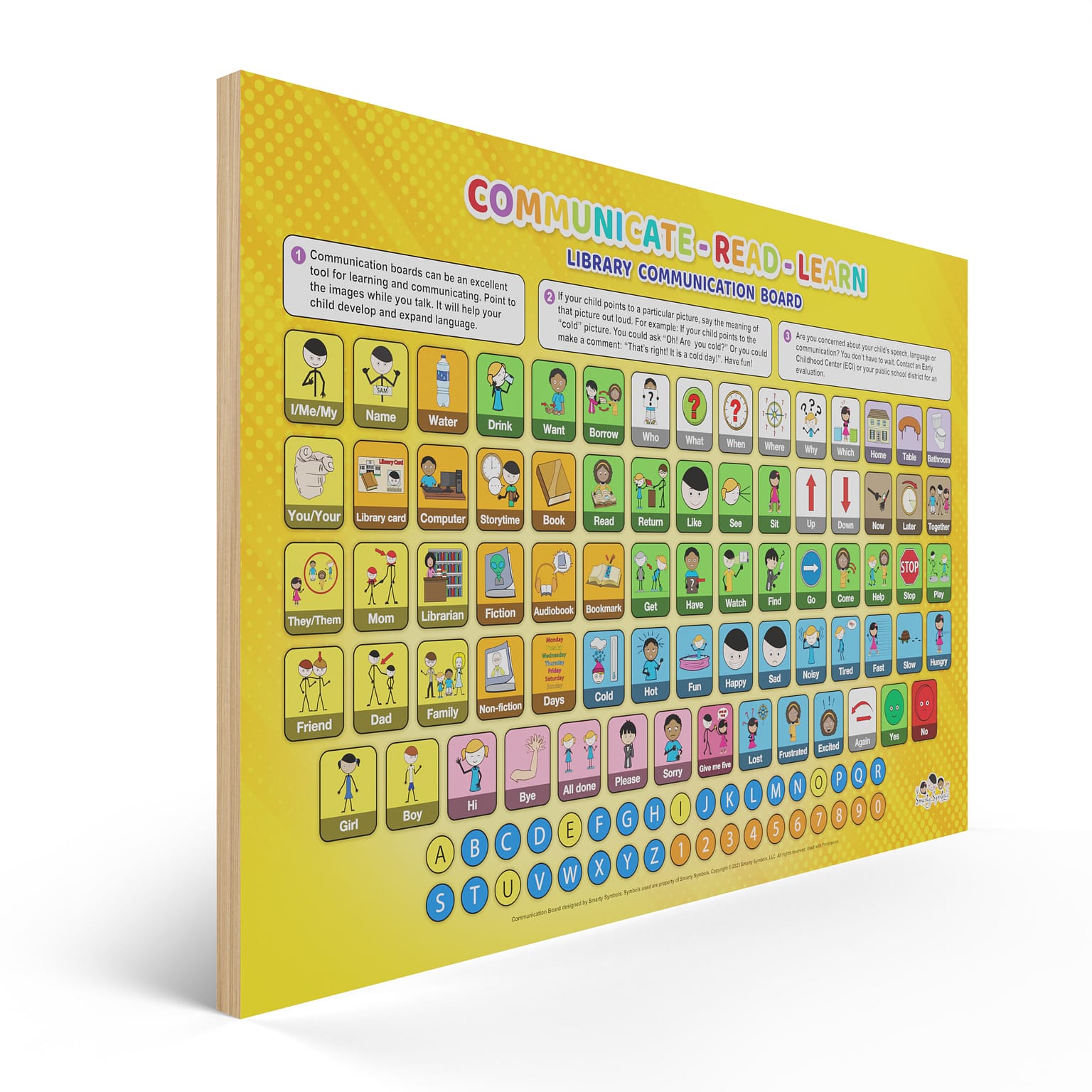 Inclusive Library Communication Board - Playground Communication Boards