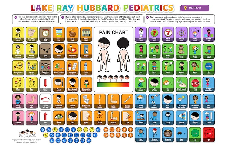 Library Communication Board - Playground Communication Boards
