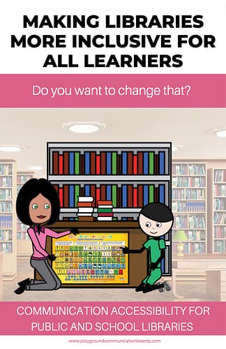 Inclusive Library Communication Board - Playground Communication Boards